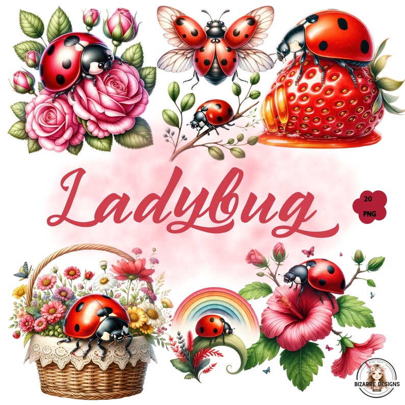 Ladybug Clipart, Cute Ladybug Png, Bug Clipart, Love Bug Clipart ...