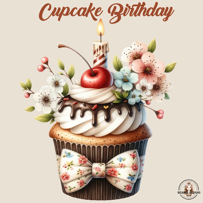 Cupcake Clipart - Etsy