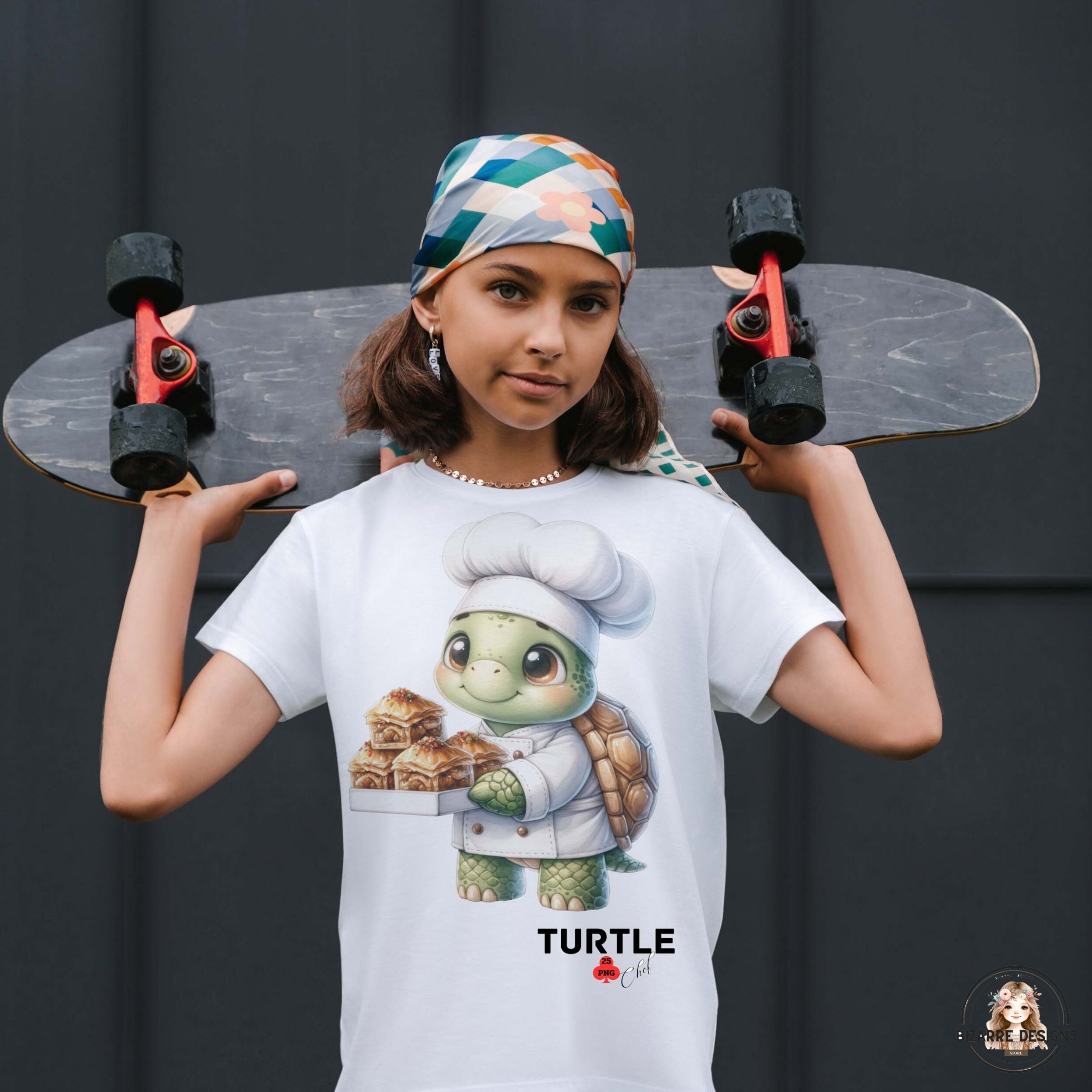 Turtle Chef Clipart, Adorable Turtle Cooking Pngs Collection, for ...