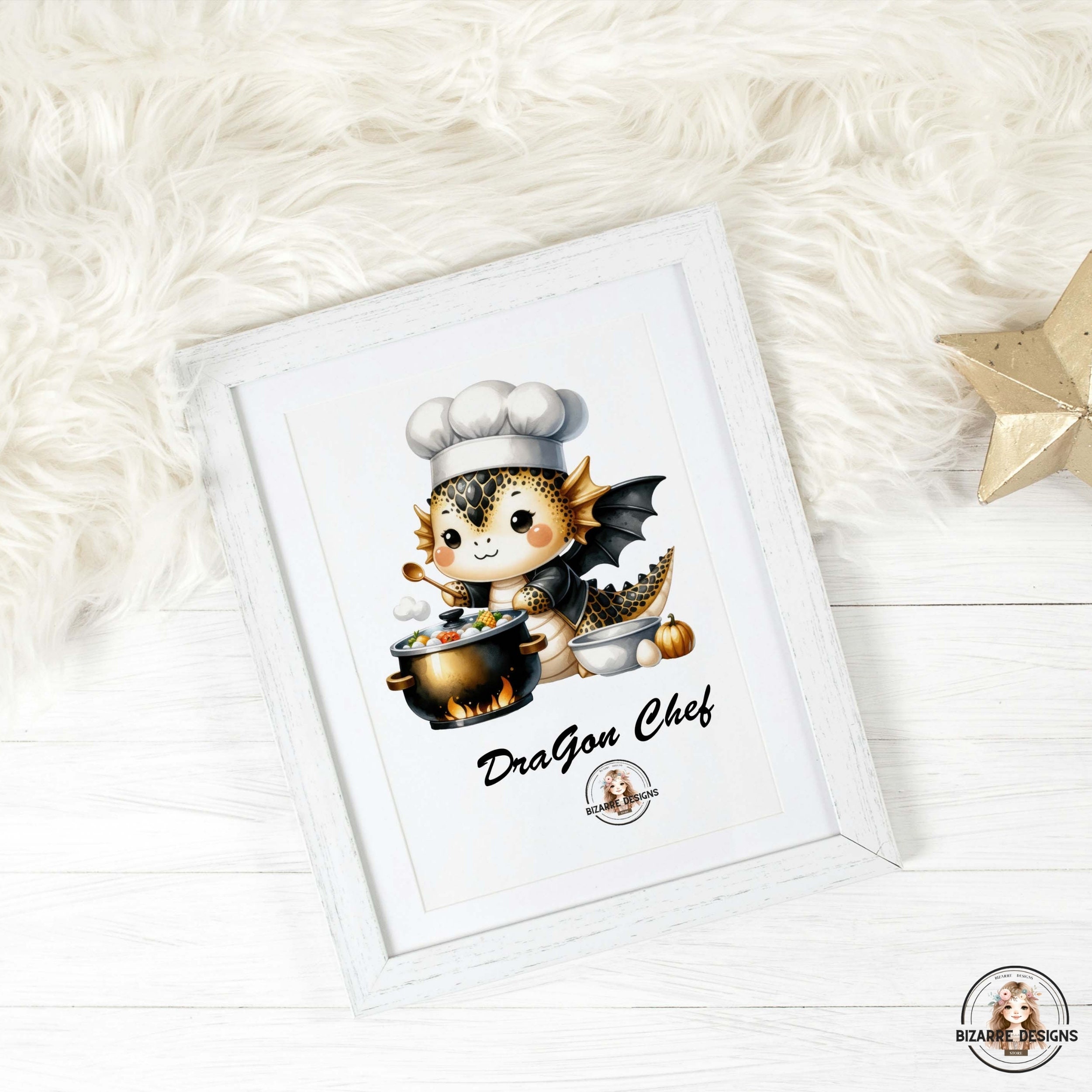 Dragon Chef Clipart, Adorable Dragon Cooking Pngs Collection, for ...