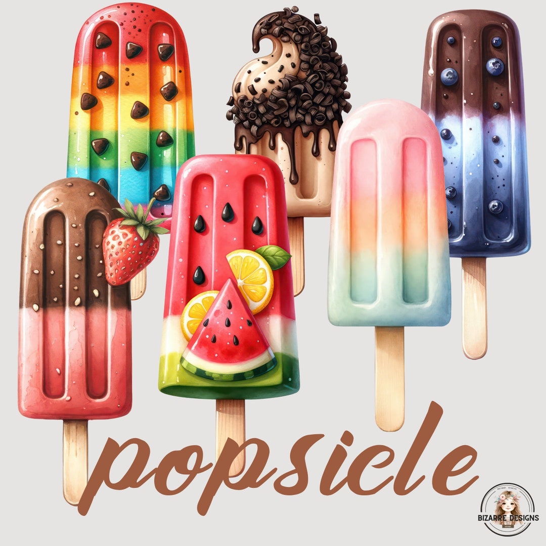 Summer Popsicle Clipart, Ice Cream Clipart , Ice Cream Pngs, Summer ...