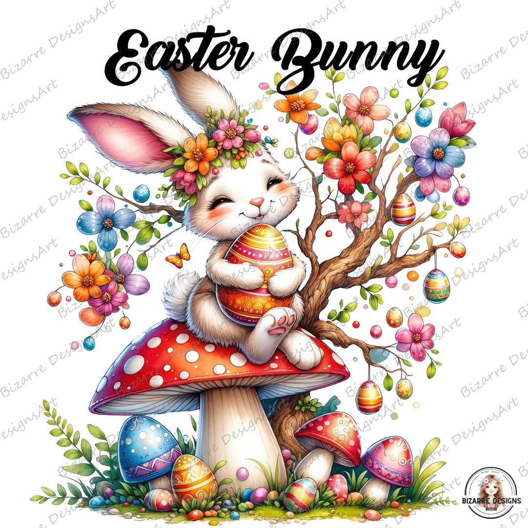 Bunny Clipart, Rabbit Clipart, Funny Bunny, Watercolor Bunny Clipart ...
