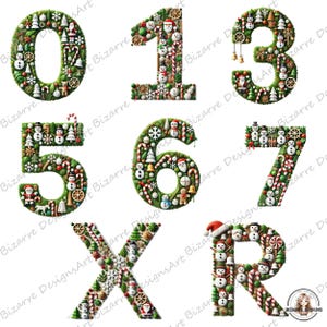 Christmas Alphabet, Santa Alphabet Tree Clipart , A-Z Clipart ...