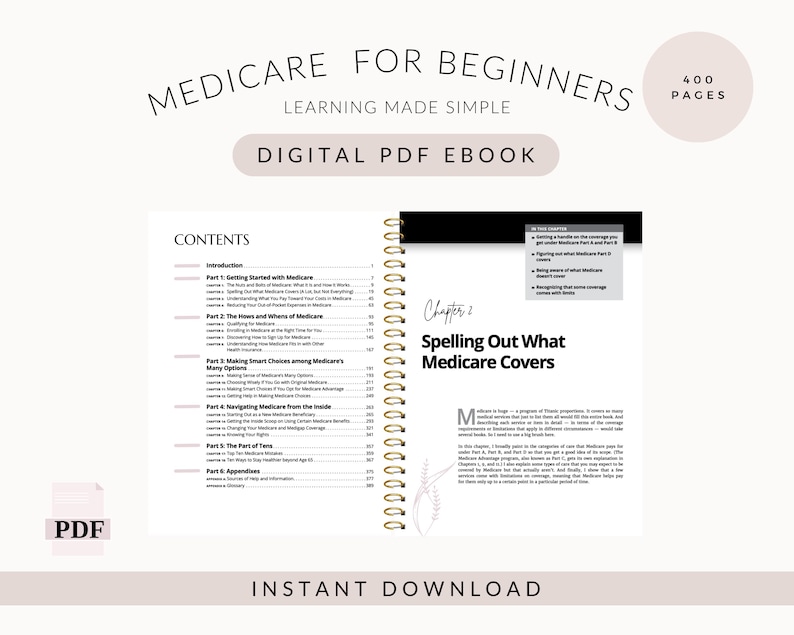 Medicare Comprehensive Guide, Digital Ebook, PDF Download, Learning ...