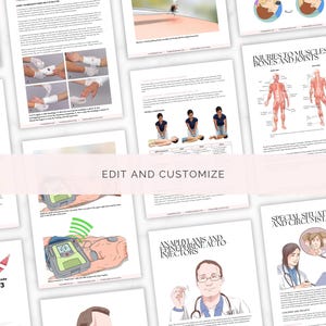 First Aid Training Manual, CPR, AED, Study Guide, Edit in Canva - Etsy