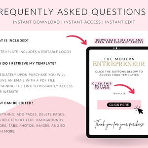 Retro Pink Logo Design Template: Editable DIY Business Branding - Etsy
