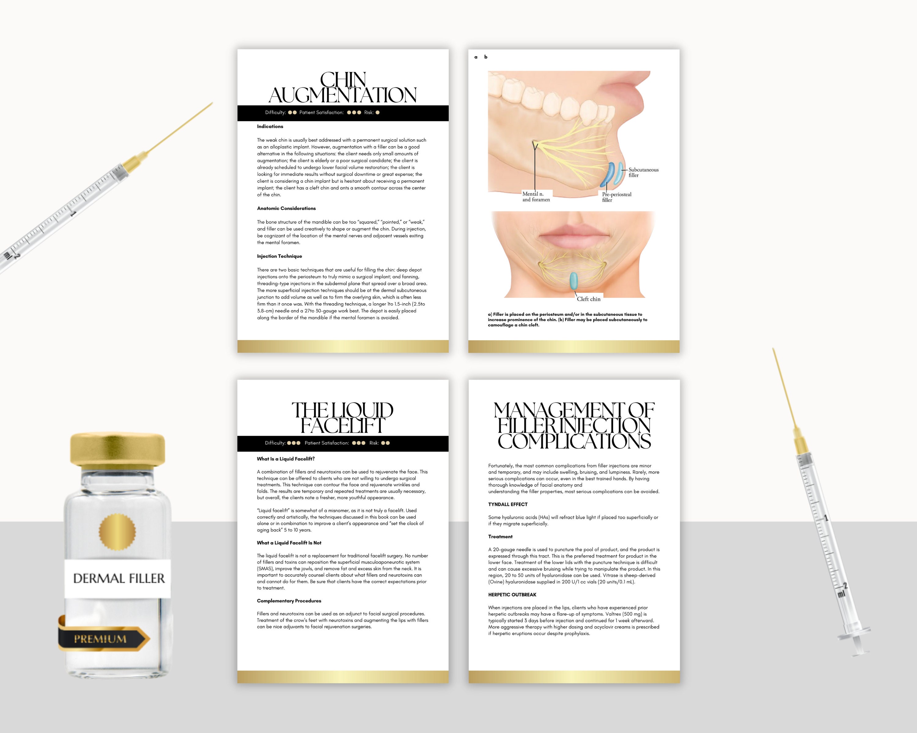 Dermal Fillers Training Manual, Dermal Fillers Guide, Dermal Fillers ...