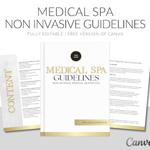 Medical Spa Non-invasive Treatment Guidelines: Canva Handbook - Etsy