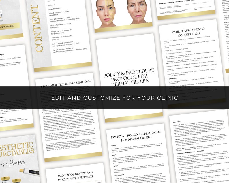 Aesthetic Injectables Policy and Procedures Handbook, Aesthetics Clinic ...
