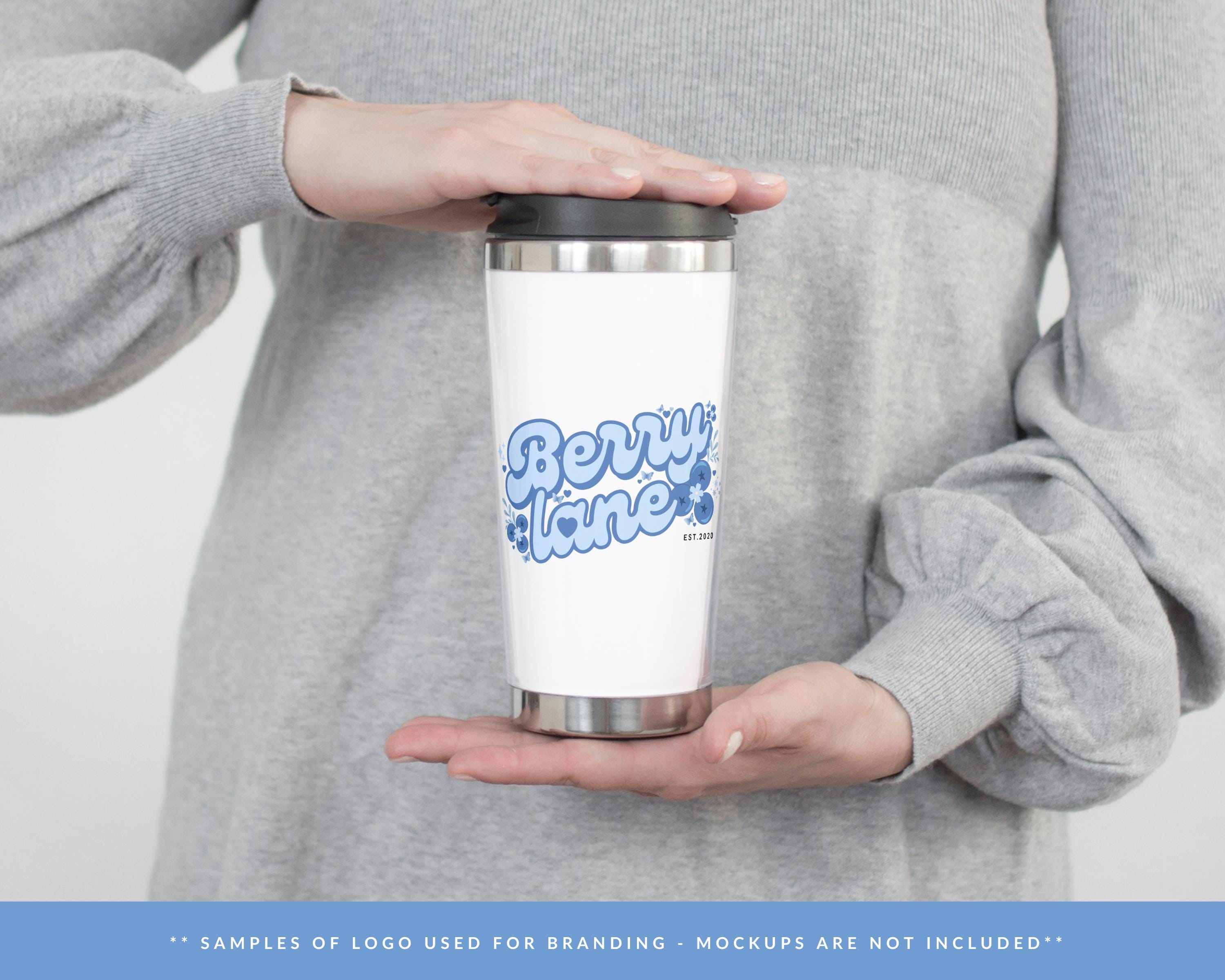 Retro Blue Logo Design Template: DIY Editable Business Logo (digital ...
