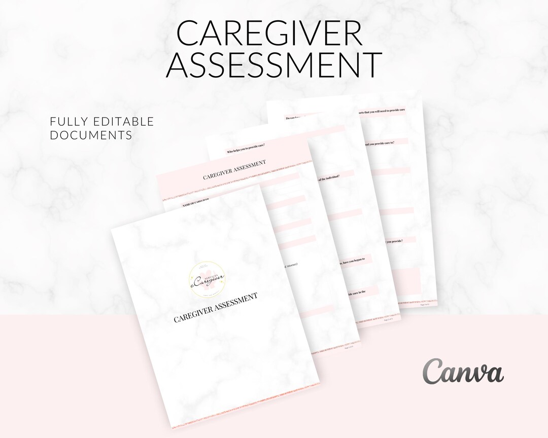 Caregiver Assessment Template: Editable Canva Forms (US Letter) - Etsy