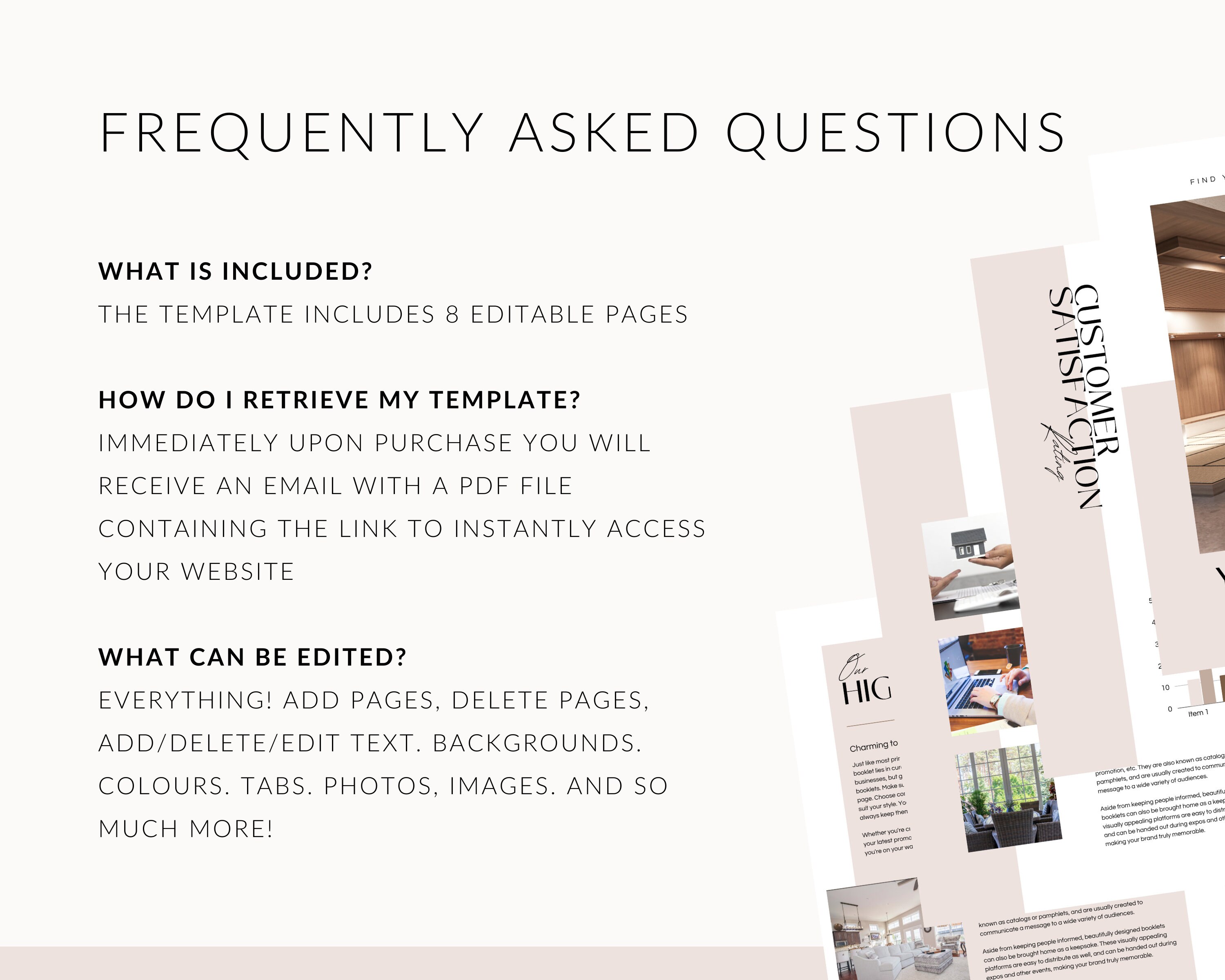 Real Estate Corporate Booklet: Realtor Marketing Template (canva Edit ...