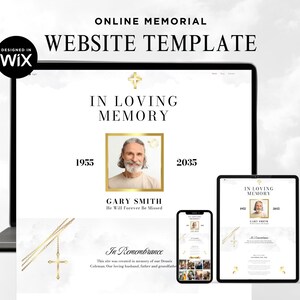Online Memorial Wix Website Template, Memorials, Tributes and Eulogies ...