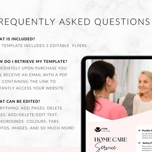 Home Care Flyers: Agency Marketing Templates (edit in Canva) - Etsy