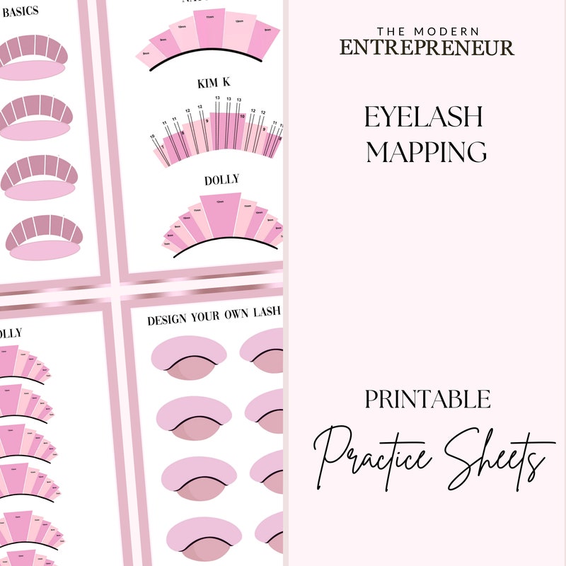 Lashes Printable - Etsy