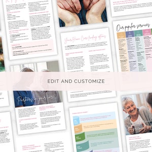 Home Care Client Handbook: Editable Canva Template (US Letter) - Etsy