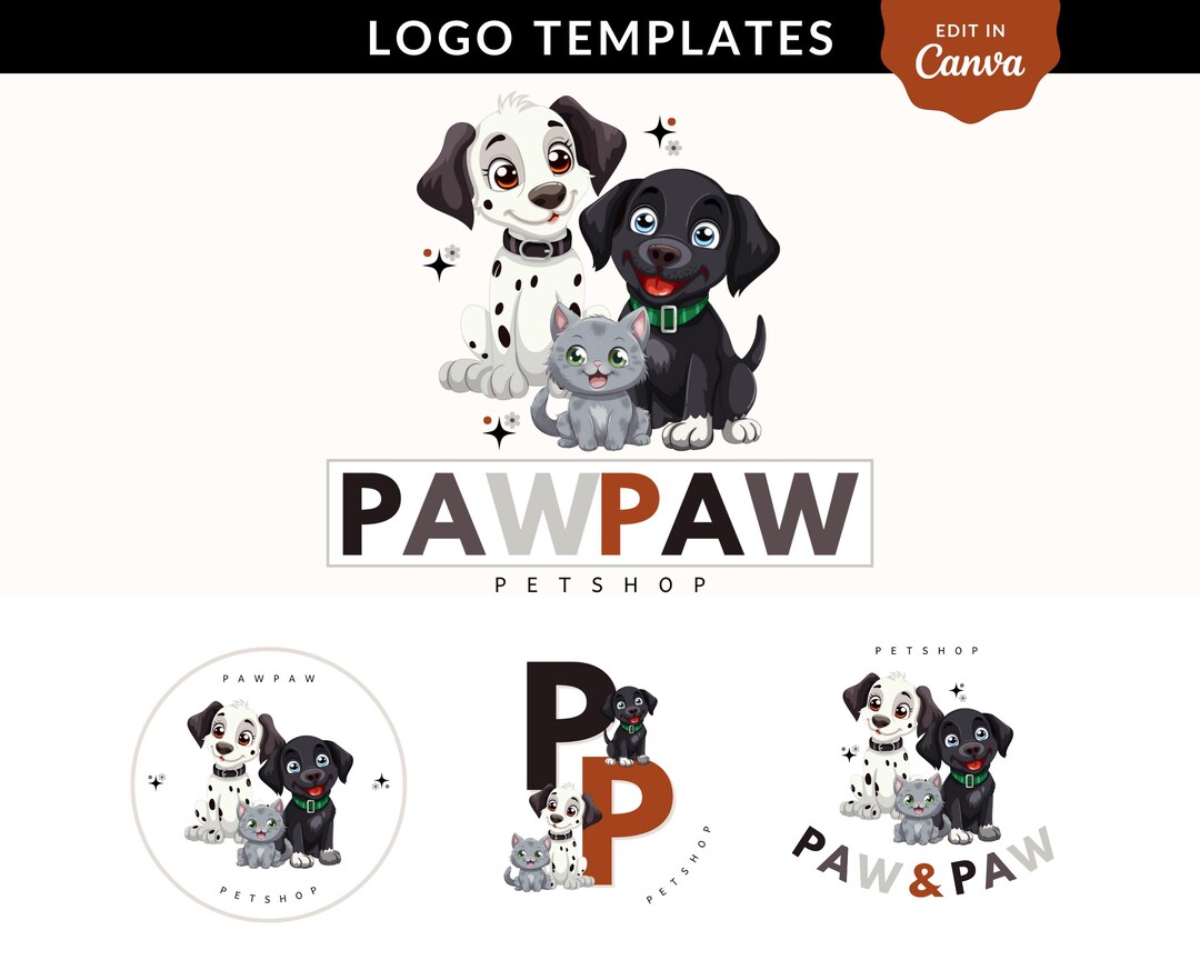 Pet Shop Logos, Pet Services Logo Design, Dog, Cat, Animal, Branding ...