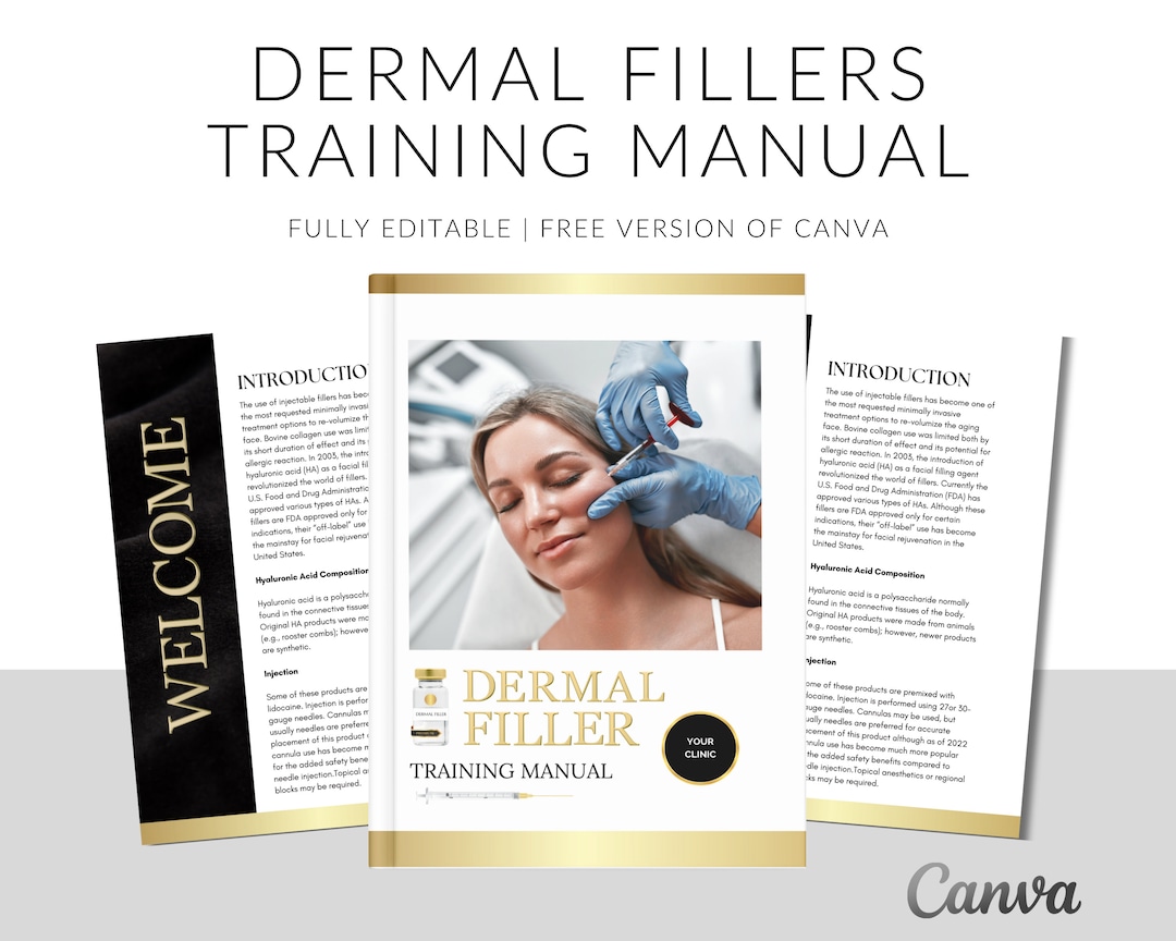 Dermal Fillers Training Manual, Dermal Fillers Guide, Dermal Fillers ...