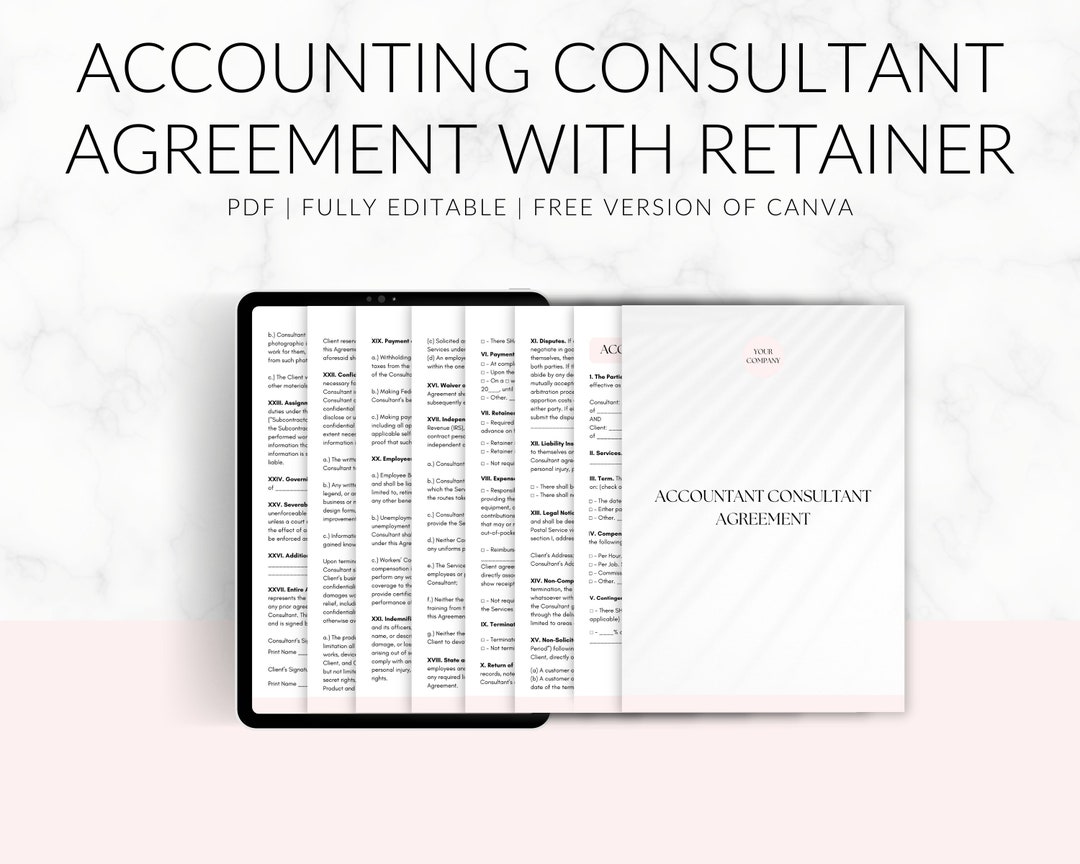 Accounting Consultant Agreement With Retainer, Accounting Consultant ...