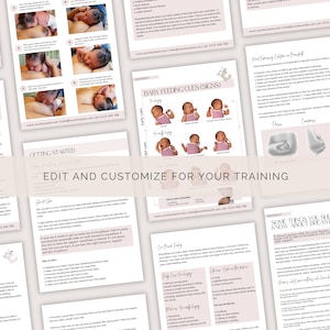 Breastfeeding Guidebook: Doula Client Handouts, Edit in Canva (digital ...