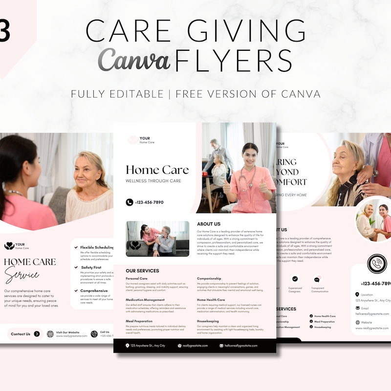 Home Care Flyer - Etsy