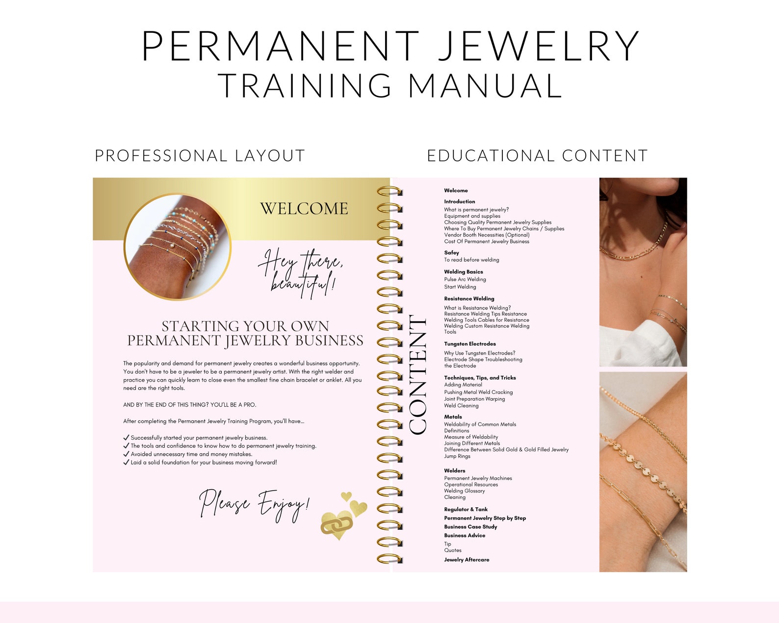 Permanent Jewelry Training Manual: Business Course (canva Edit) - Etsy