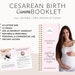Cesarean Birth Information Booklet: Doula Handouts, C-section Guide ...