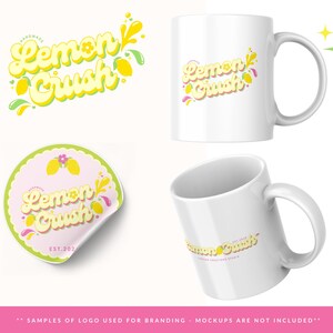 Retro Lemon Logo Design Template: DIY Editable Business Branding (canva ...