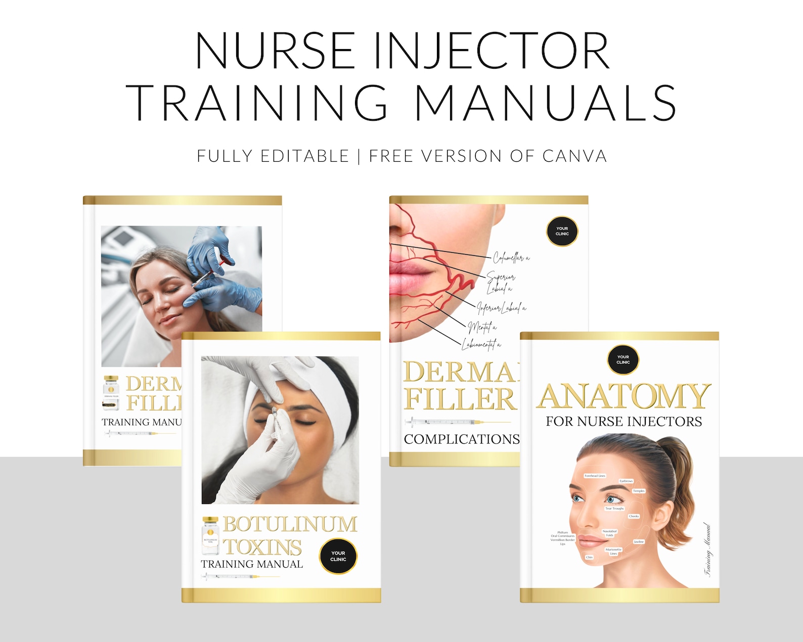 Aesthetics Injector Training Manuals: Botox, Fillers, Anatomy (edit in ...