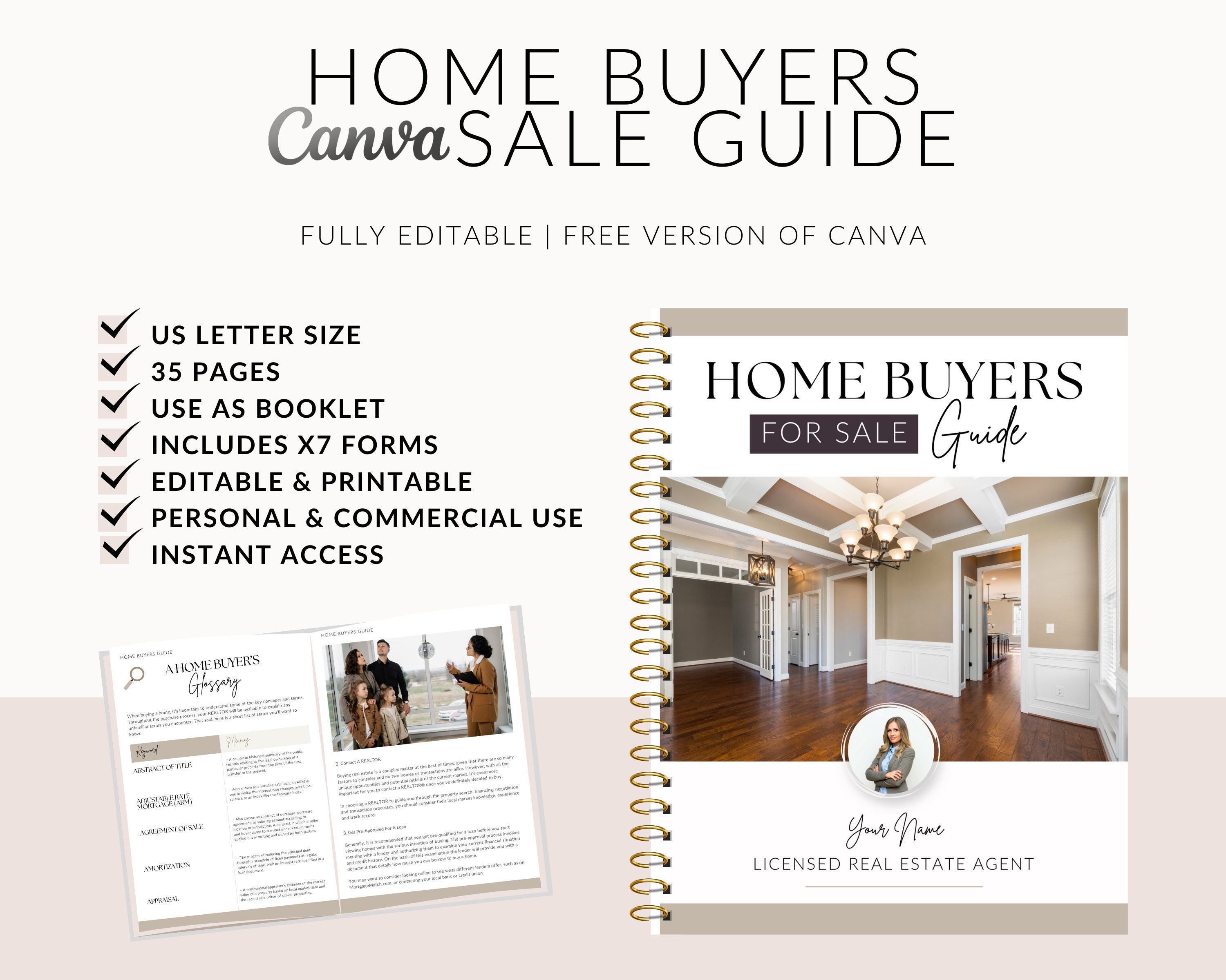 Home Buyers Guide, Real Estate Template, Realtor Branding, Real Estate ...