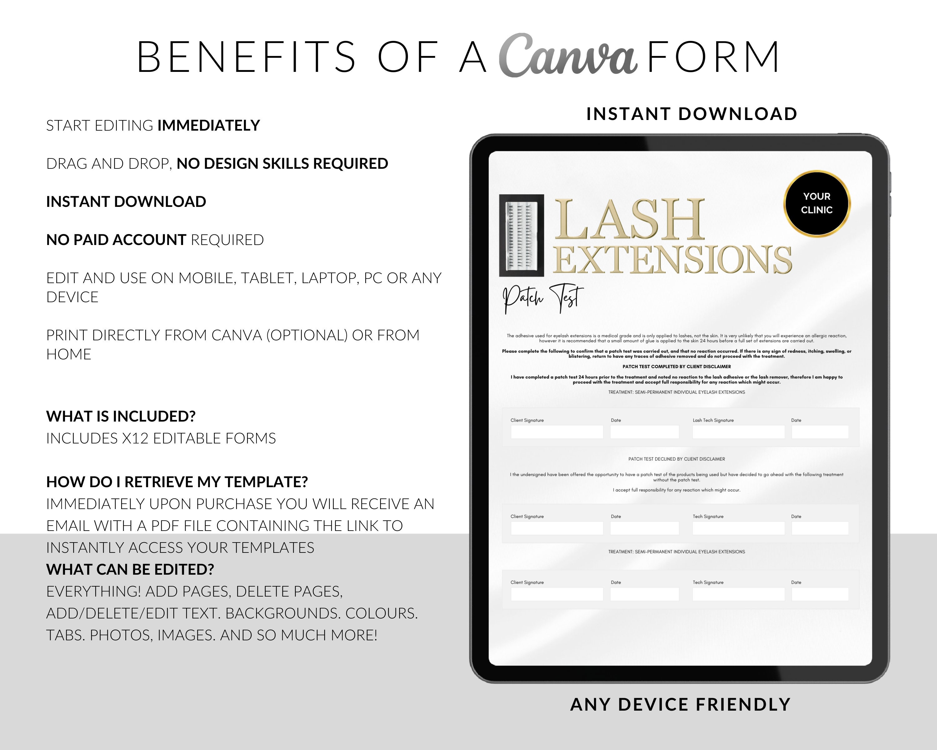 Lash Consent Forms, Eyelash Extensions, Lash Extensions, Documents, Lash Client Forms, Add Your ...