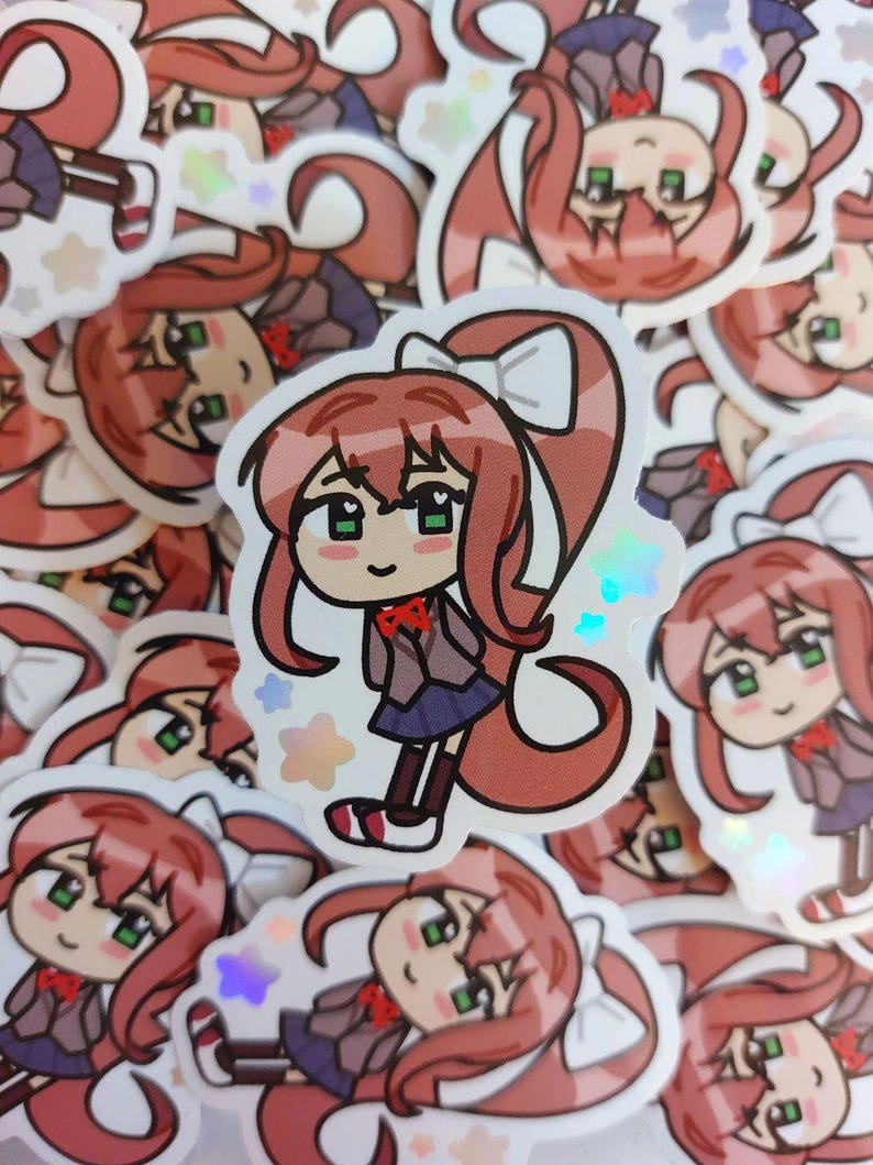 Doki Doki Literature Club Holographic Stickers - Etsy