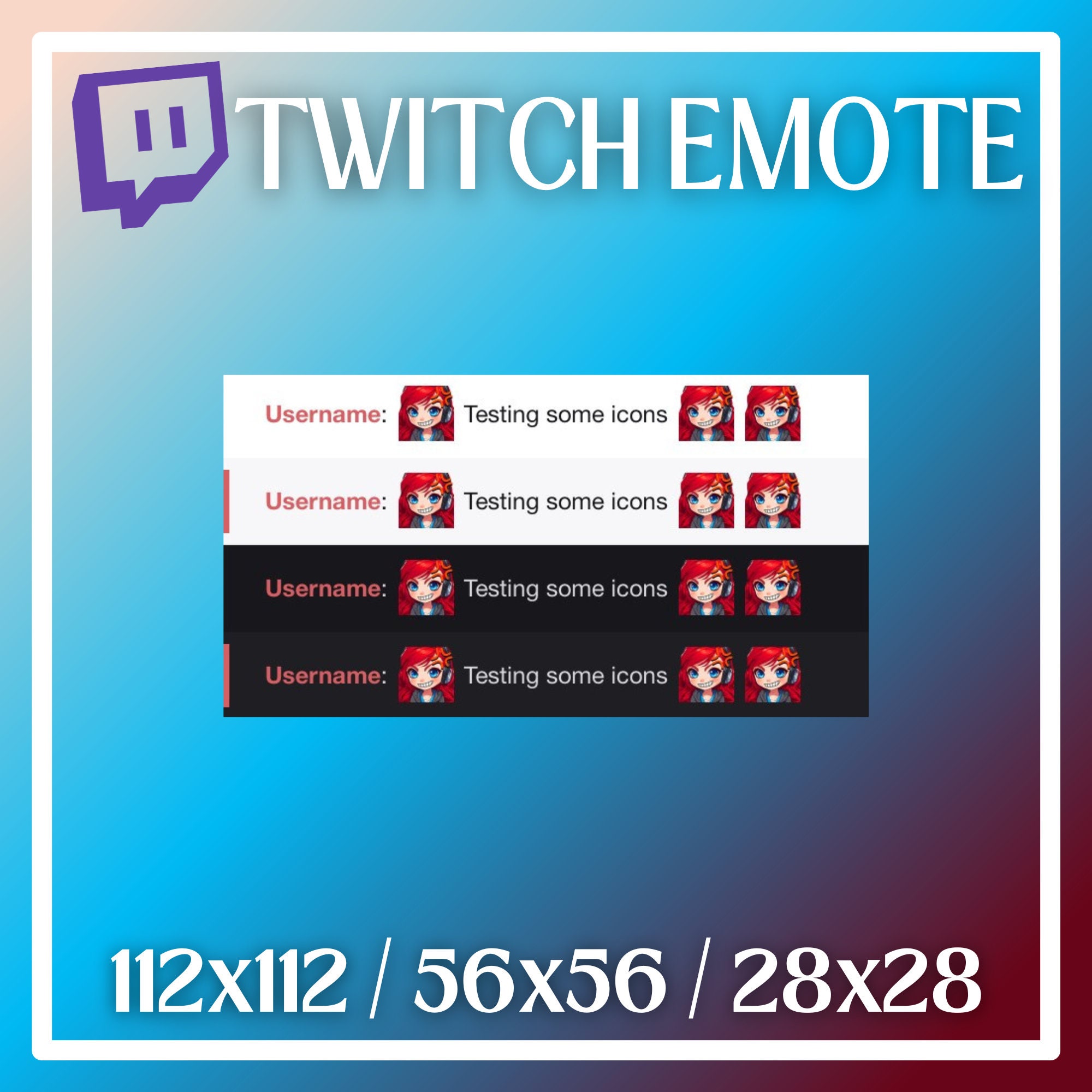 Funny Rage Emote, Cool Streamer Girl With Headphones Emoji, Cute Bright ...
