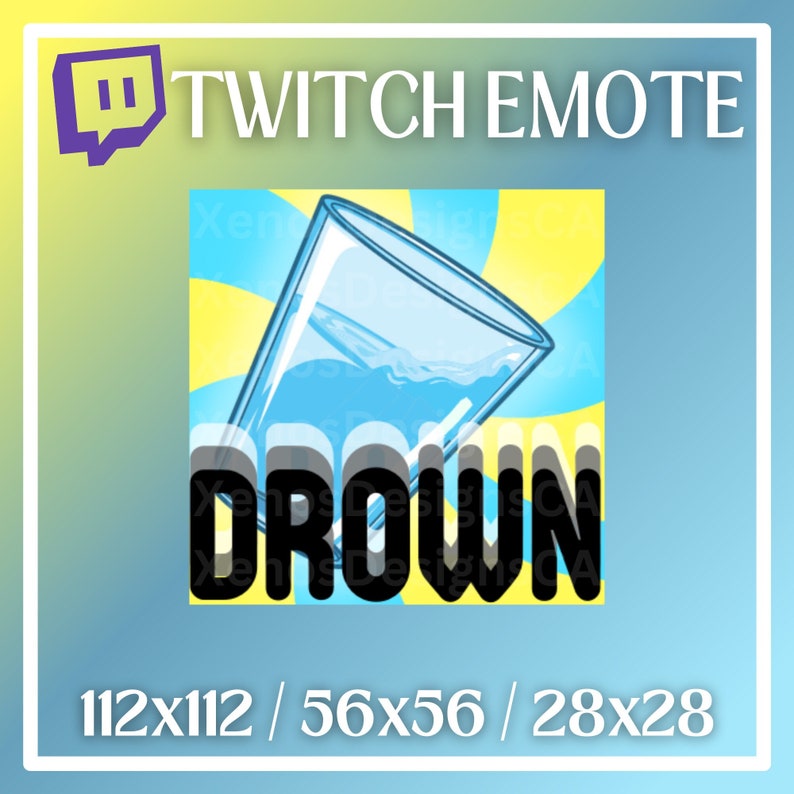 Funny Joke Hydrate Emote, Hilarious Glass of Water Hydration Emoji ...