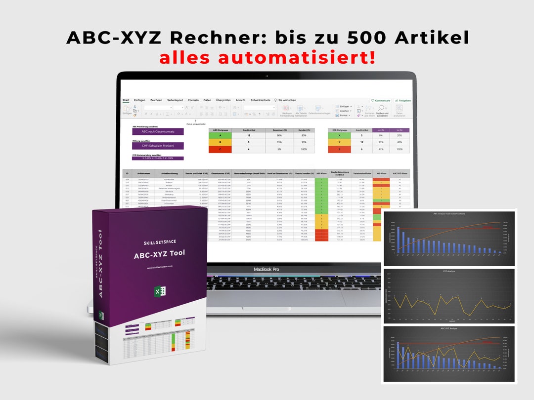 ABC-XYZ Analysis Tool Excel - Etsy
