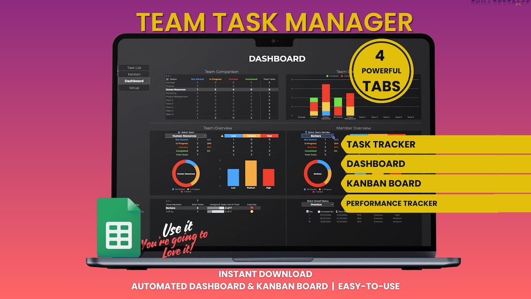 Team Task Manager Tool Action Plan to Do List Template Performance ...