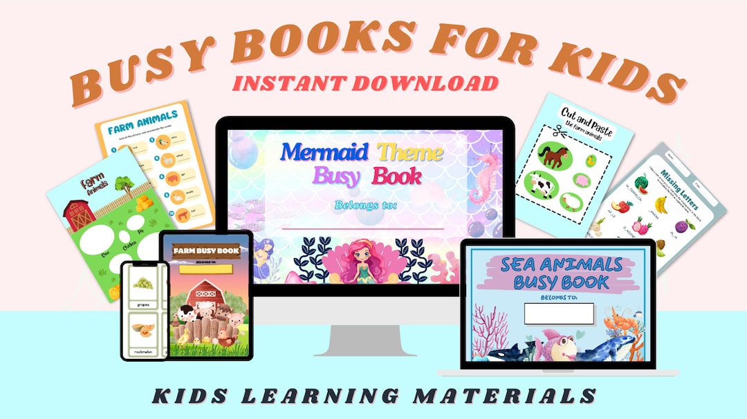Ultimate Busy Book Bundle Preschool Kindergarten Learning Bundle ...