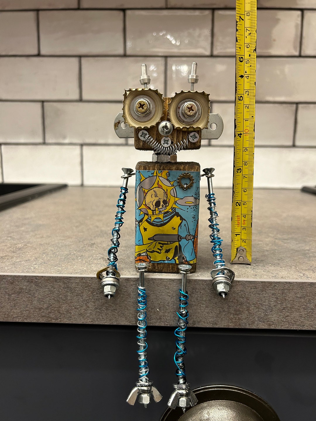 Rustic Hand Made Robots - Etsy UK