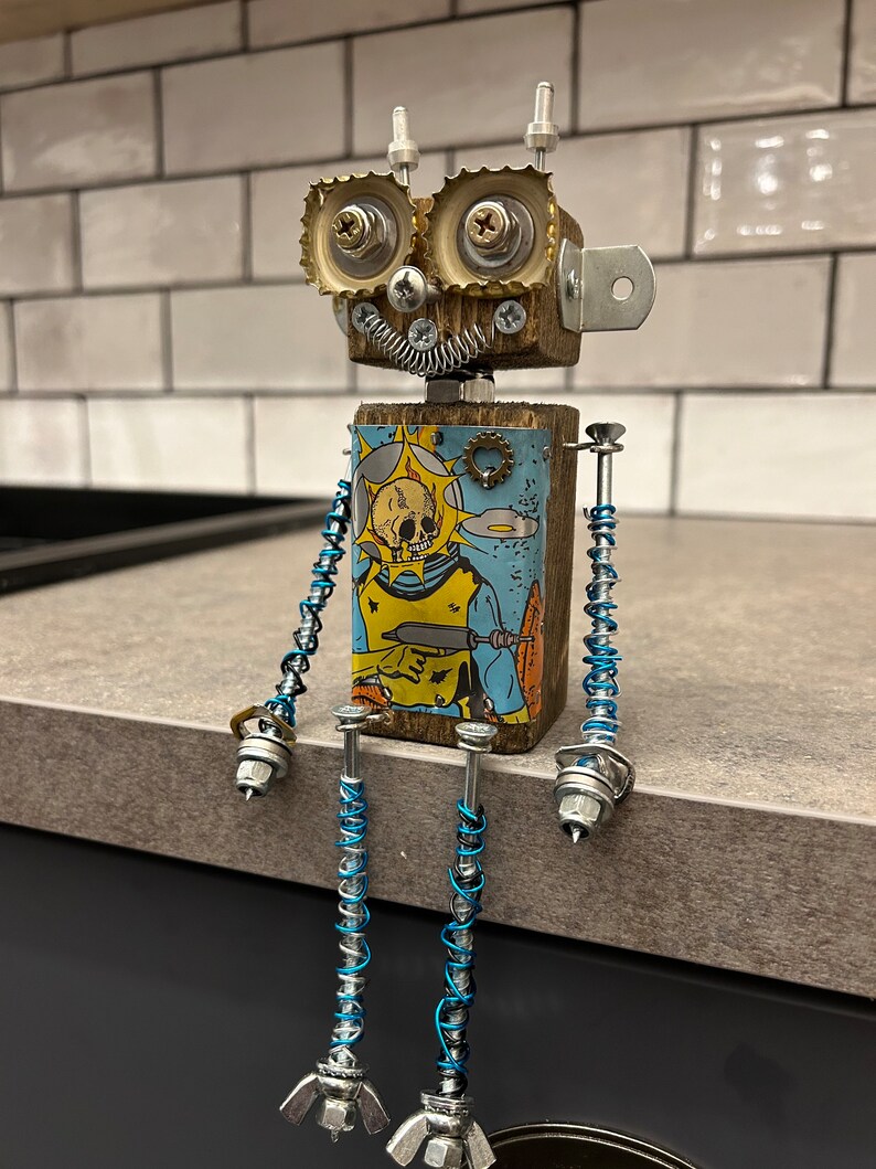 Rustic Hand Made Robots - Etsy UK