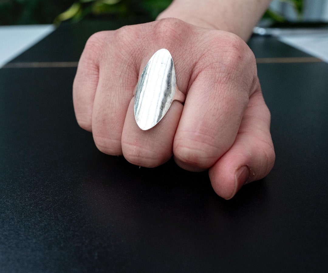 Pyakhan newari Plain Nepali Handmade Traditional Ring Pure Silver - Etsy