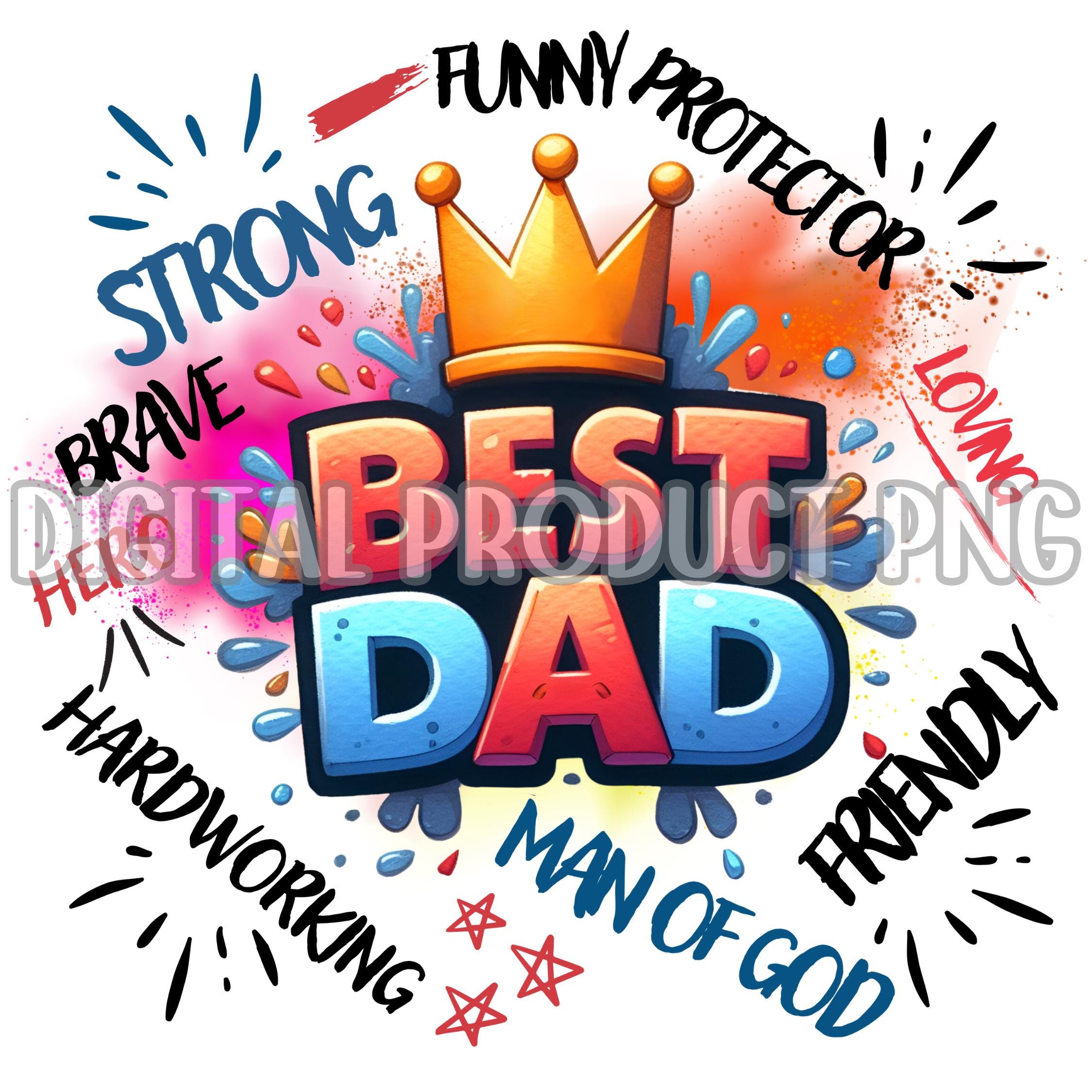 Father's Day Png, Dad Png, Best Dad Png, Father Png, Dad Clipart ...