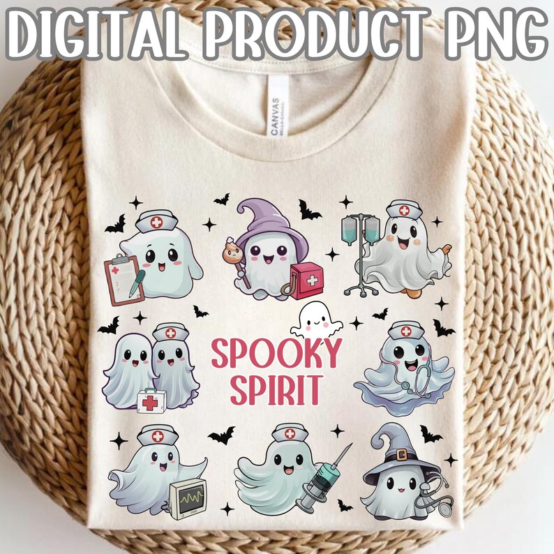 Cute Halloween Spooky Nurse Png-svg , Nurse Halloween Spooky Svg, Nurse ...