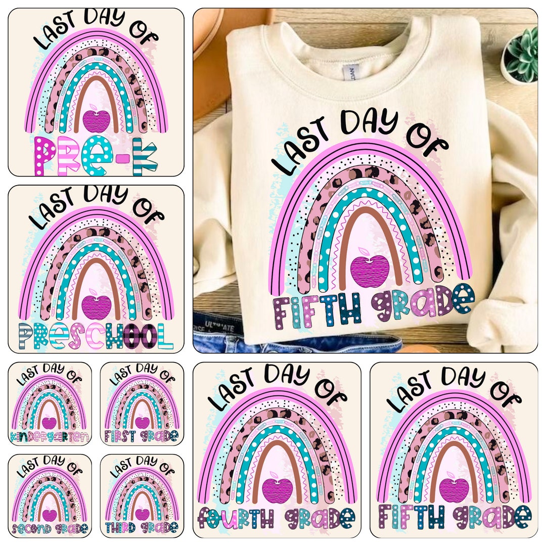 8 Rainbow Clipart Kindergarten, First Second Third Grade School Art ...
