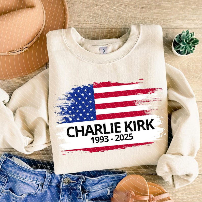 Imágenes prediseñadas de Charlie Kirk Patriot, bandera estadounidense ...