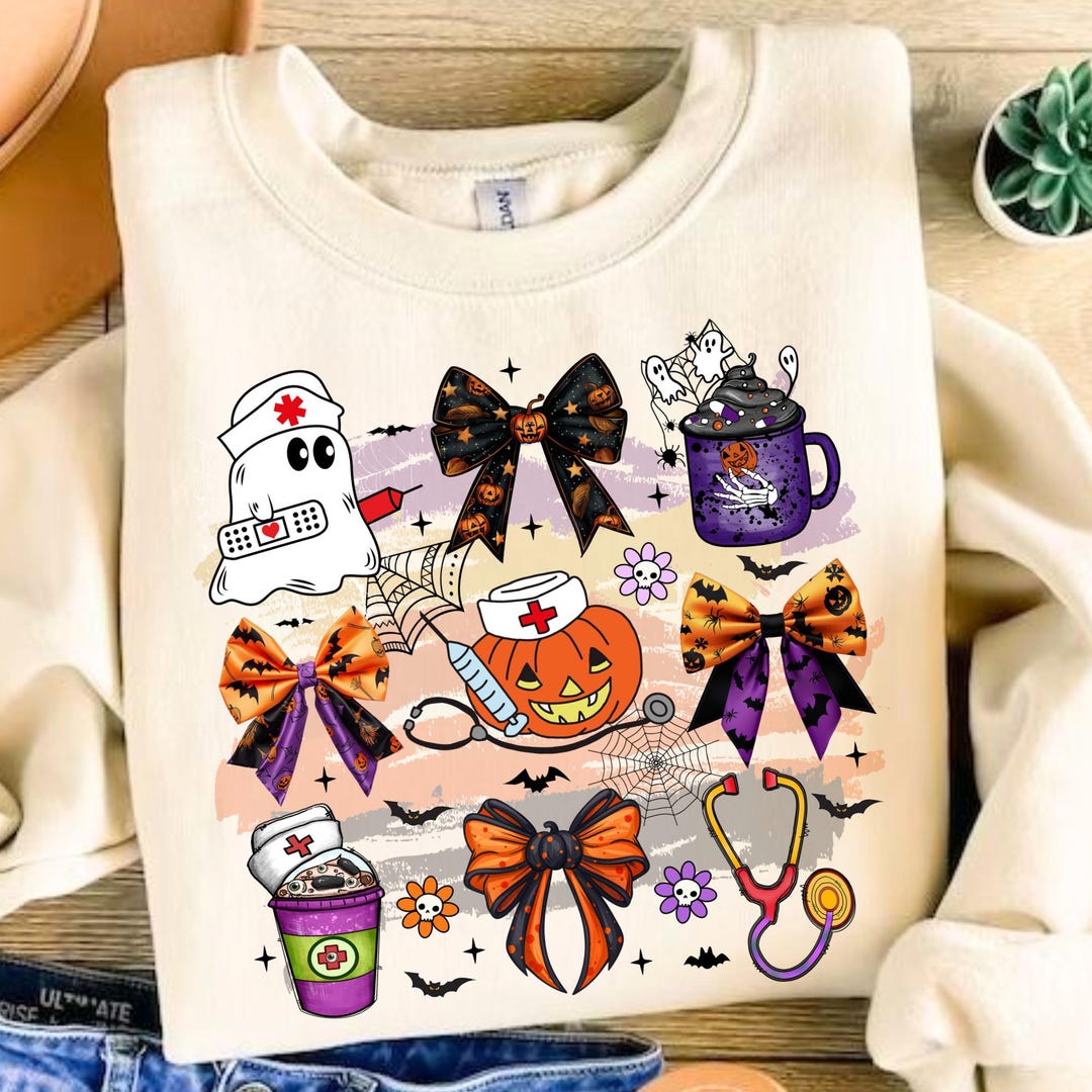 Cute Halloween Spooky Nurse Png-svg , Nurse Halloween Spooky Svg, Nurse ...