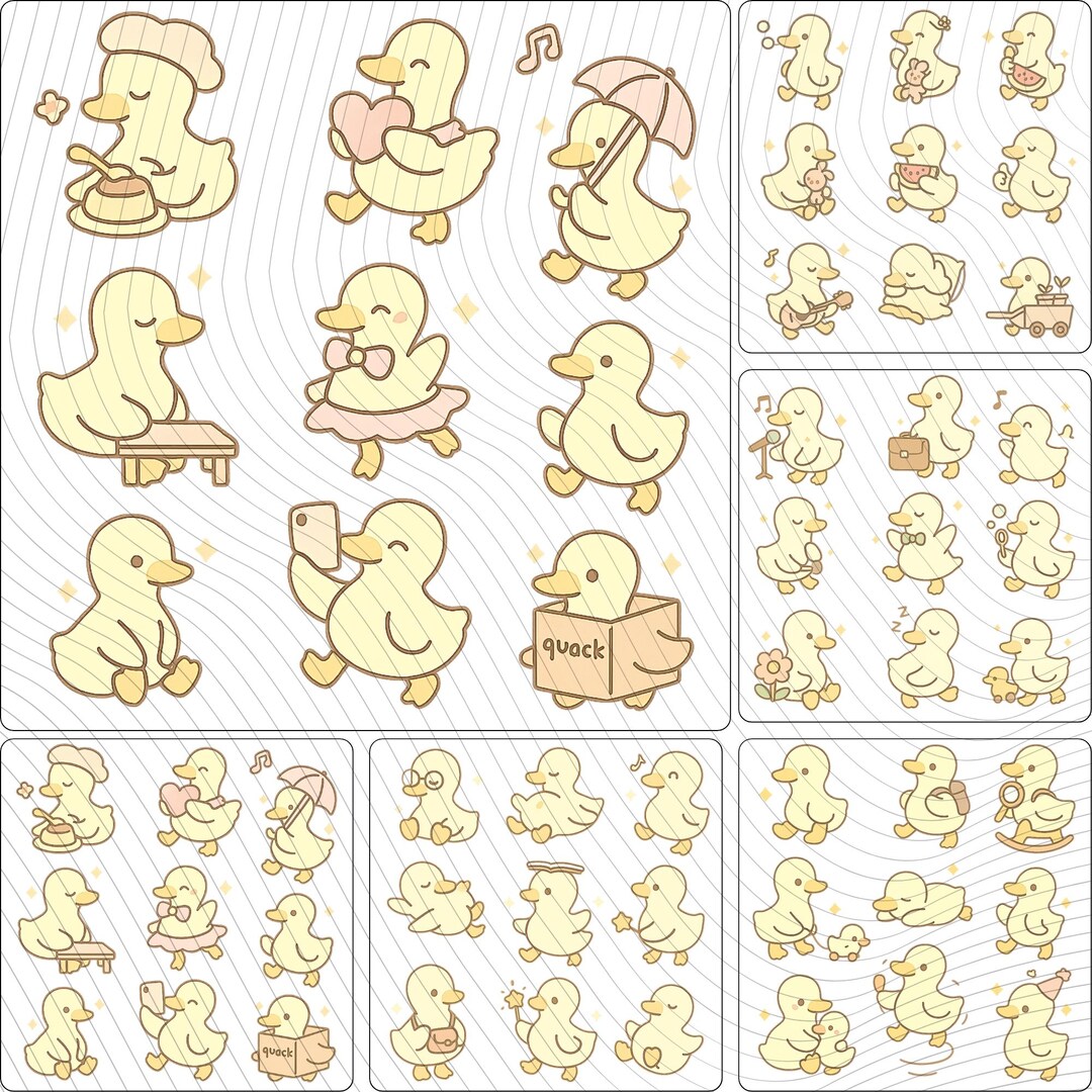 Funny Goose Clipart Bundle: Kawaii Sassy Meme Designs (PNG SVG Digital ...