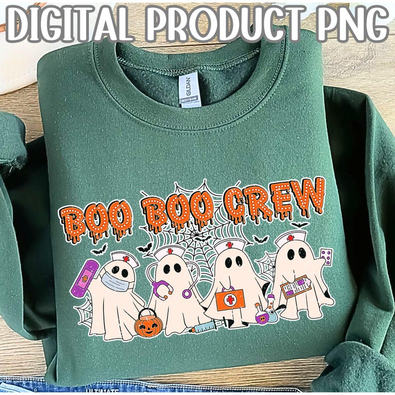 Boo Boo Crew Nurse Png Svg, Spooky Nurse, Halloween Nurse Gift, Spooky ...