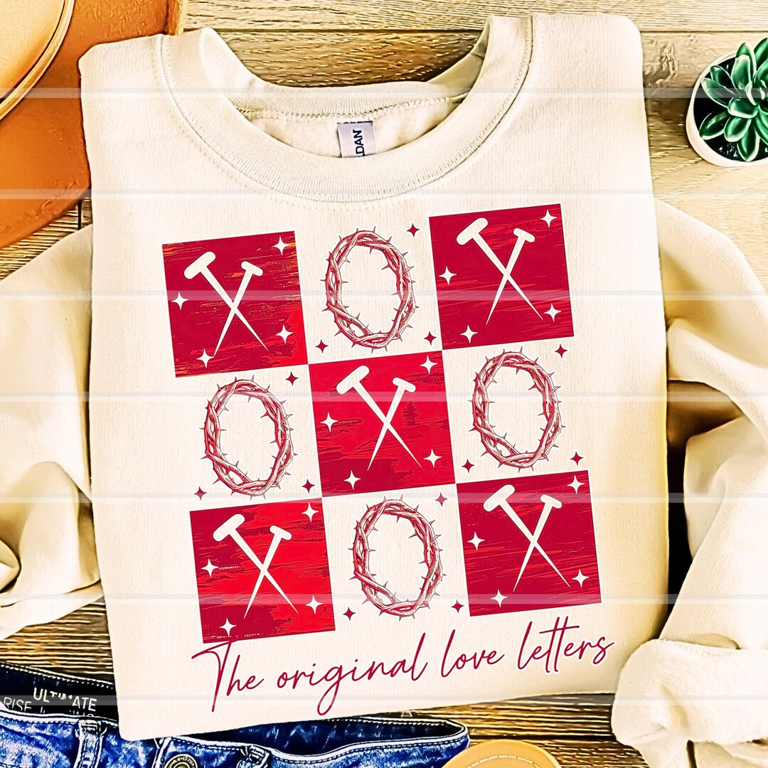 Christian Love Letters PNG - SVG, Crown of Thorns XOXO, Faith Nail ...