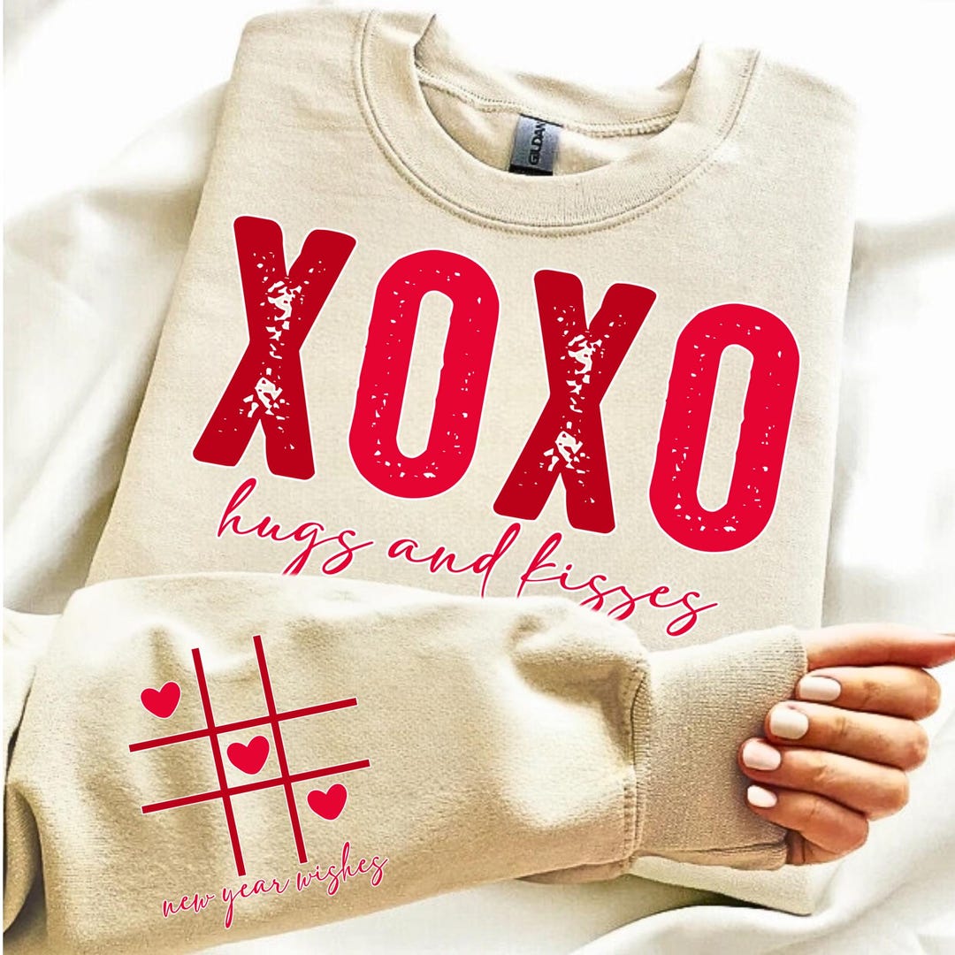 XOXO Hugs and Kisses Valentine's Svg Png, Love Tic Tac Toe Clip Art ...