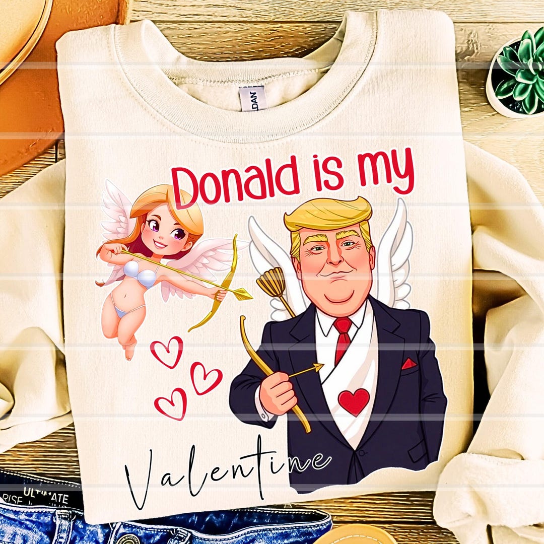 Valentines Day Donald Trump Clip Art PNG SVG Files, Digital Art ...